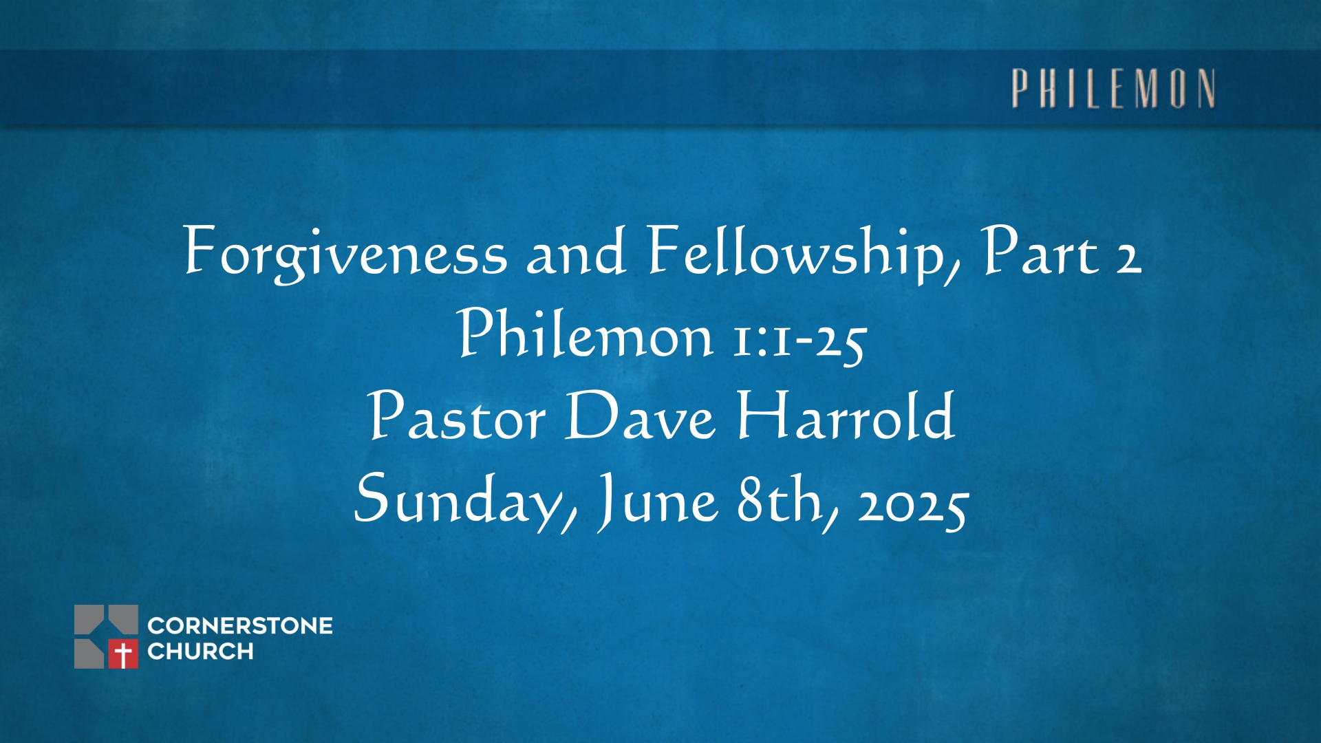 Cornerstone Church – Built on Jesus, the Cornerstone